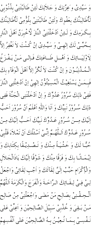 Dua Abu Hamza Thumali